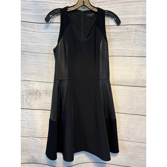 rag & bone | Dresses | Rag Bone New York Montrose Leather Panel Size 6 ...